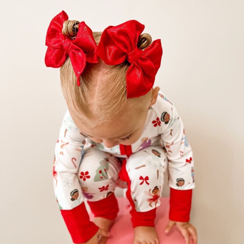 Big Red Hair Bow - Etsy