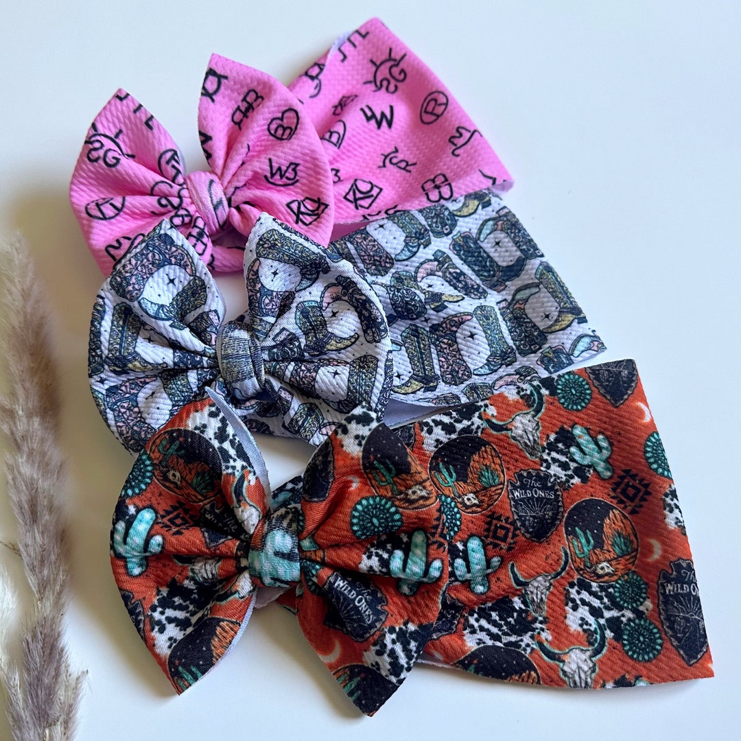 Western Baby Bow | Rodeo Girl Bow | Cowgirl Toddler Bow | Rodeo Baby ...