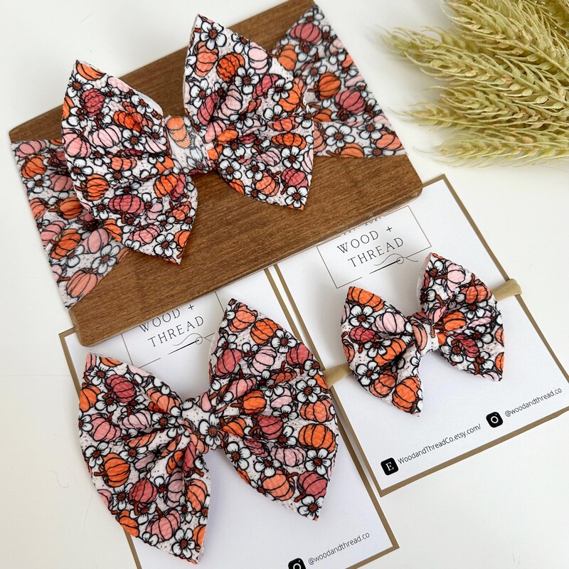Fall Hair Bow - Etsy