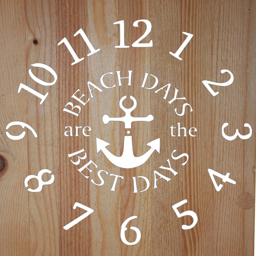 CLOCK STYLE STENCILS - Wall Paint Stencils, Stencil for Wall, Stencil ...