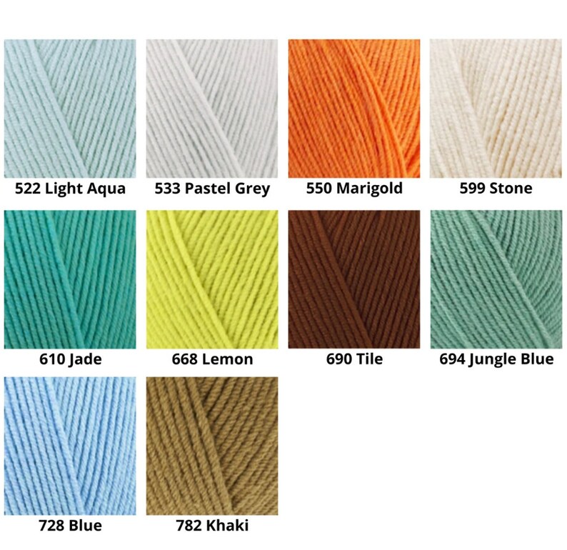 ALIZE COTTON GOLD Wool Yarn Hobby Knitting Crochet Yarn - Etsy