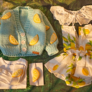 Lemon Baby Girl Knit Cardigan Sweater Jacket, Kids Toddler Fruit Print ...