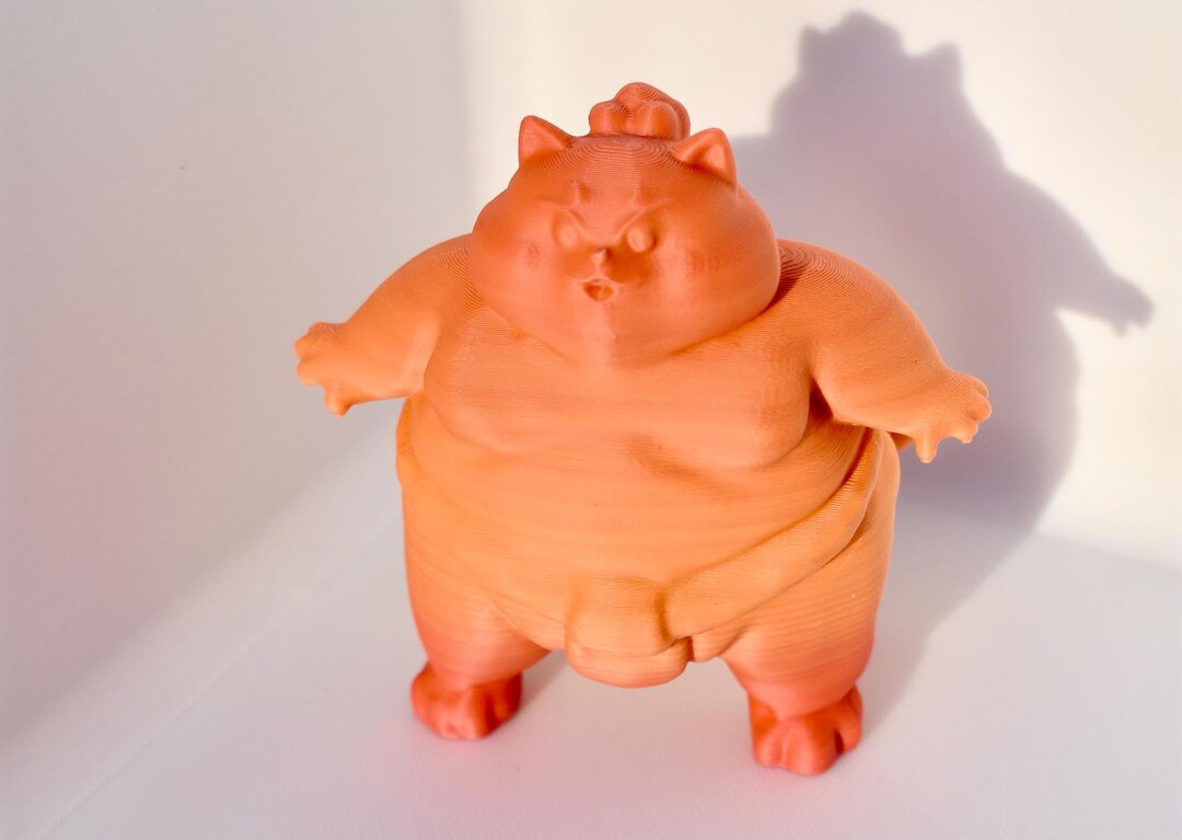 Sumo Cat - 3d Printable Files and Commercial License, 3mf, STL Model ...