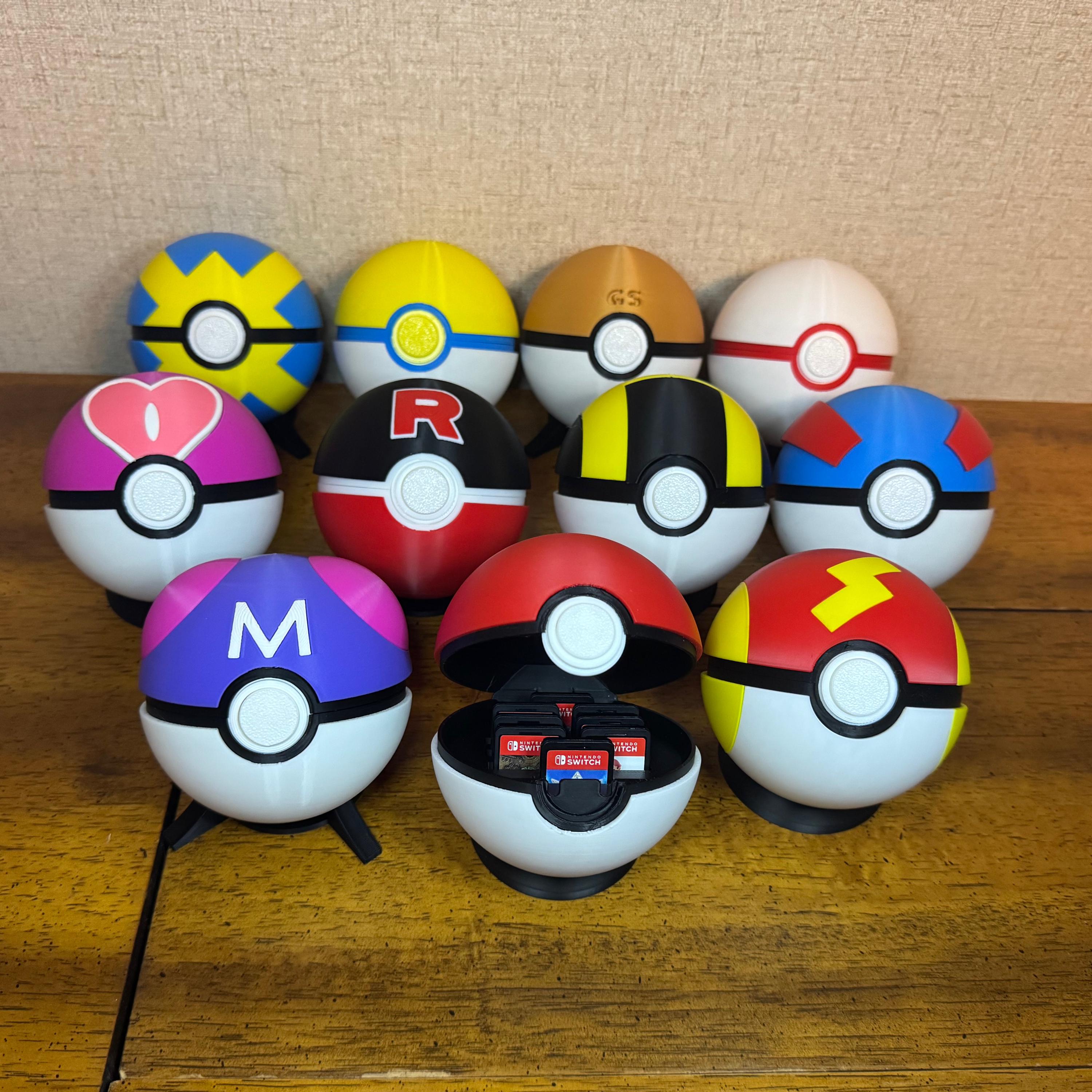 Pokeball Game Card Holder for Nintendo Switch 1 & 2! 16 Designs - Etsy