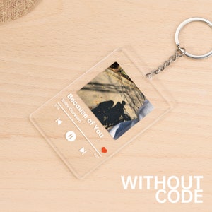 Custom Song Keychain Plaque Personalized Music Keychain - Etsy