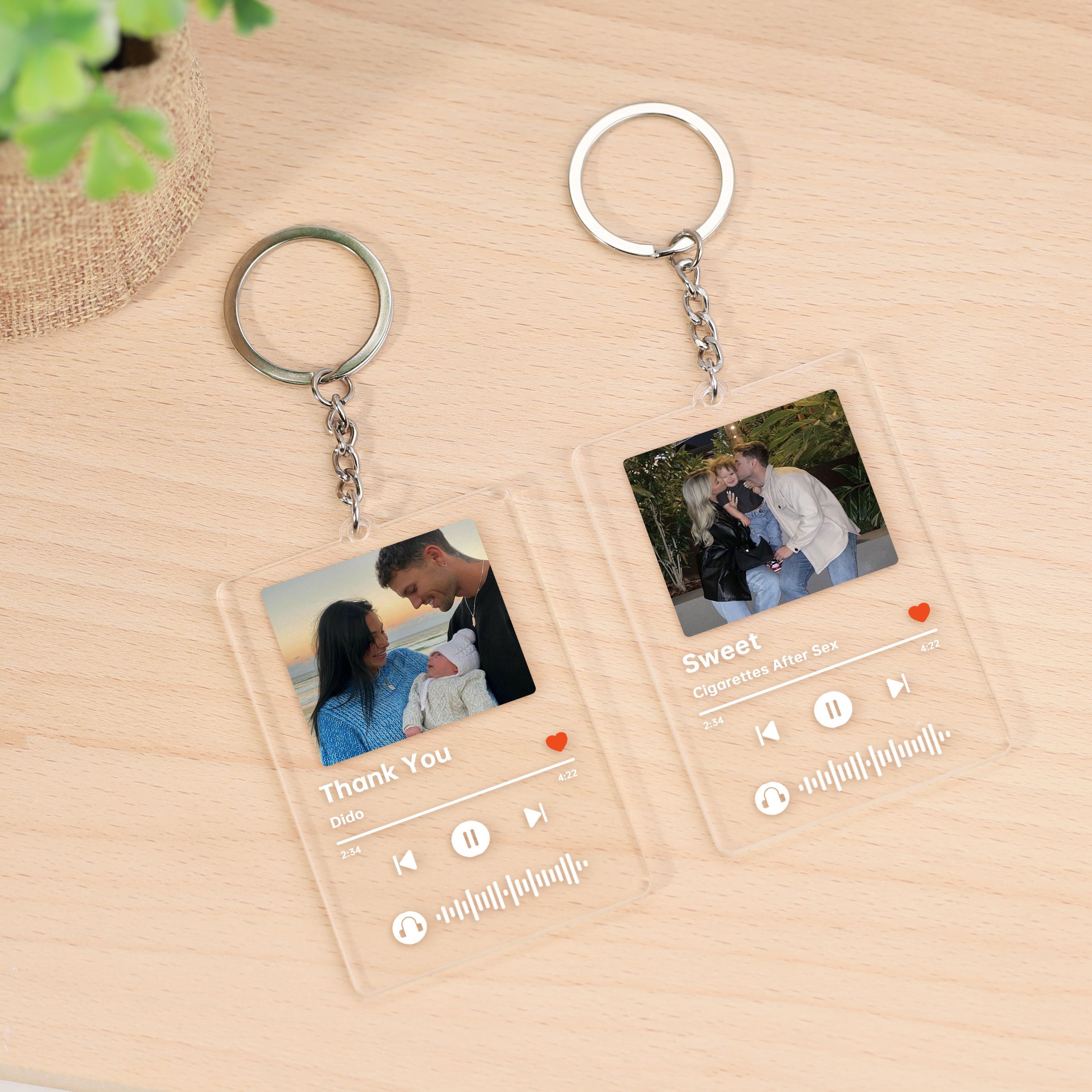 Custom Song Keychain, Plaque Personalized Music Keychain Custom Your ...