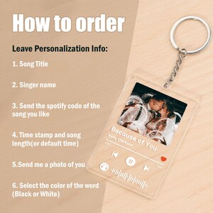 Custom Song Keychain Plaque Personalized Music Keychain - Etsy