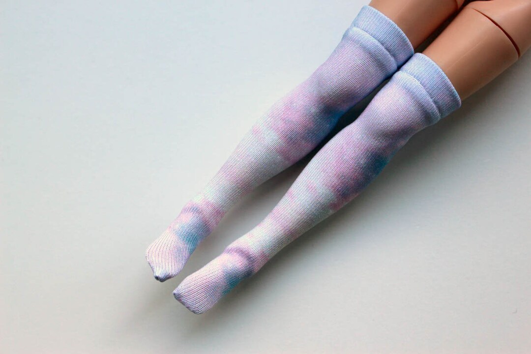 Blythe Licca Pullip Momoko Blue Galaxy Socks - Etsy