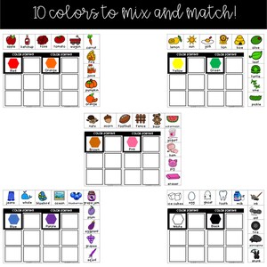 Color Sorting Task Box for Kindergarten - Etsy