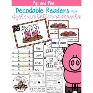 Decodable Dyslexia Reader Pip and Pim - Etsy