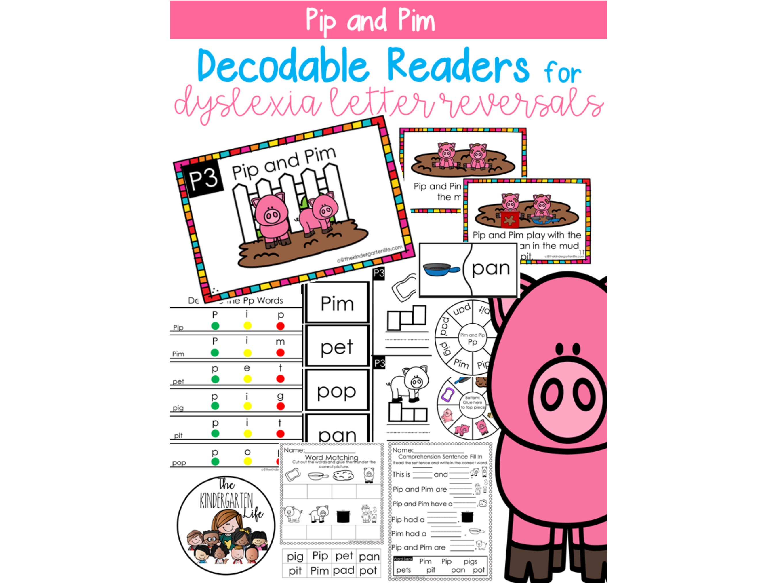 Decodable Dyslexia Reader Pip and Pim - Etsy