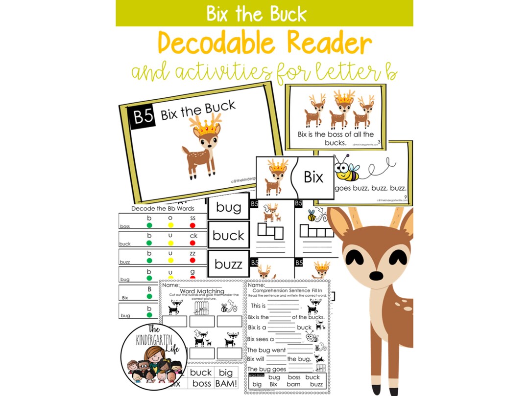 Decodable Reader for Letter Reversals of B - Etsy
