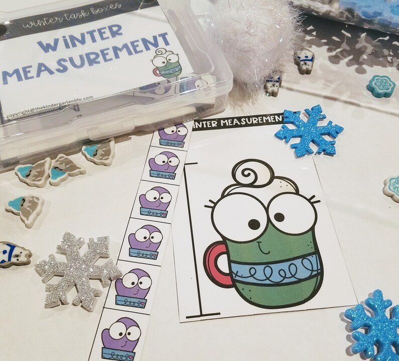Winter Measurement Task Box - Etsy