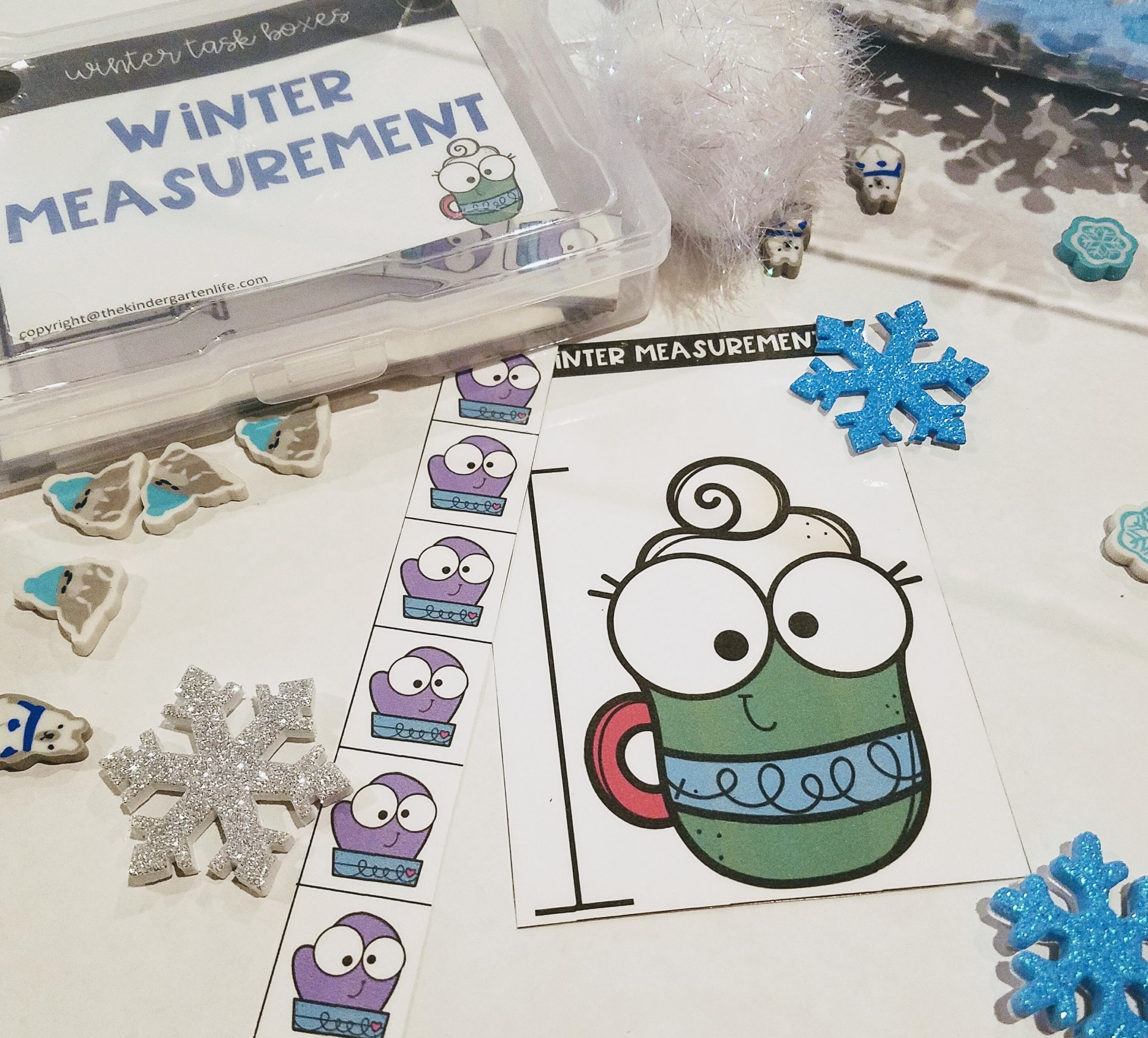 Winter Measurement Task Box - Etsy