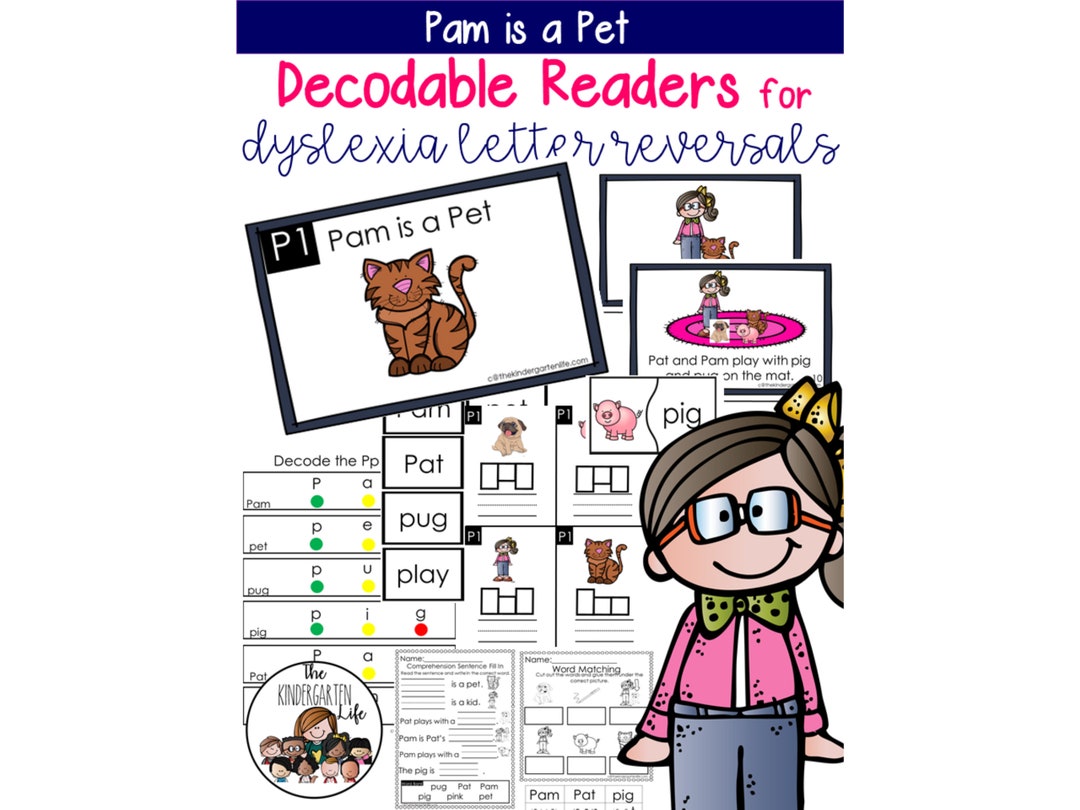 Decodable Dyslexia Reader Pam is a Pet - Etsy