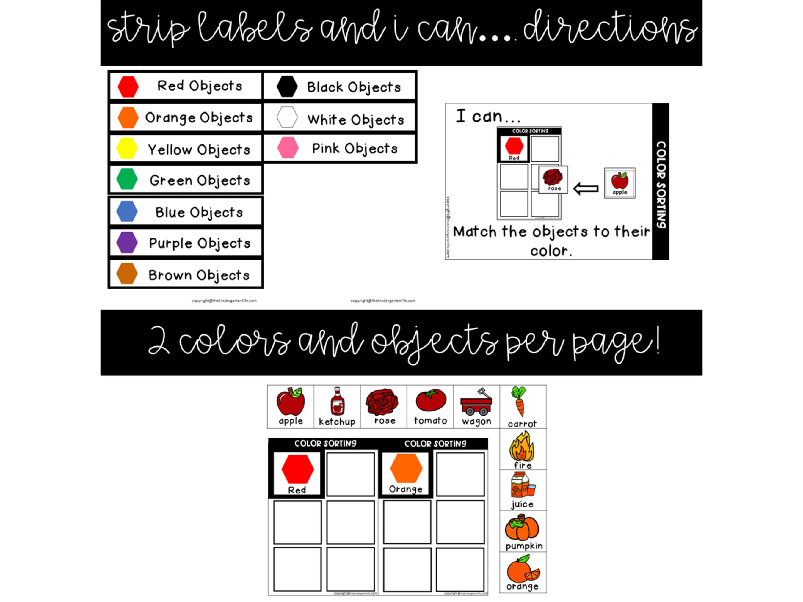 Color Sorting Task Box for Kindergarten - Etsy