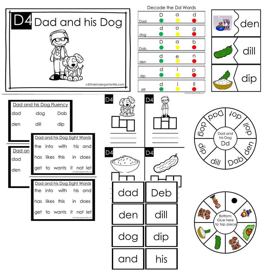 Decodable Dyslexia Reader Dad and His Dog - Etsy