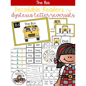 Decodable Dyslexia Reader the Bus - Etsy
