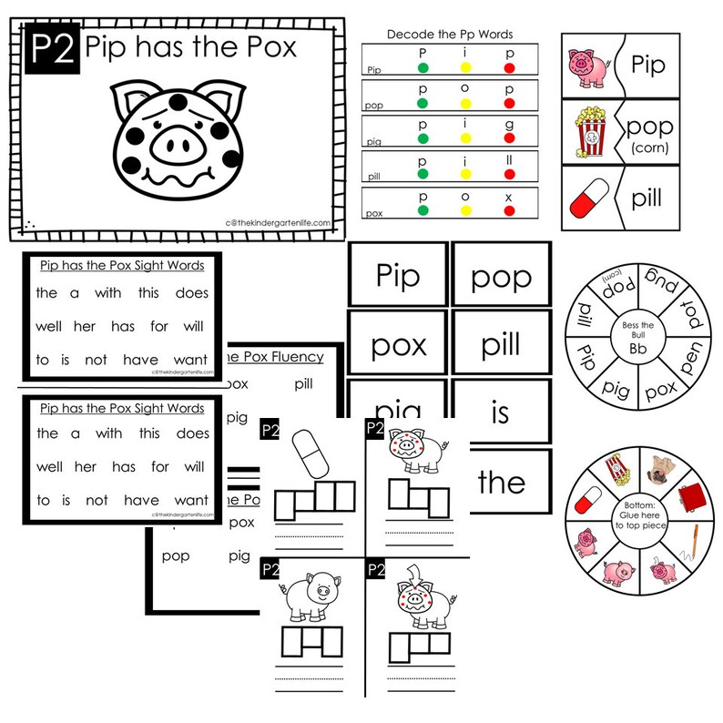 Decodable Dyslexia Reader Pip Has the Pox - Etsy