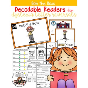 Decodable Dyslexia Readers Bob the Boss - Etsy