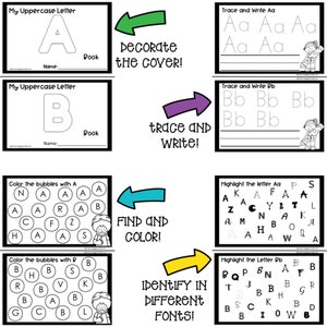 Alphabet Books: Letter Recognition and Sounds, Uppercase and Lowercase ...