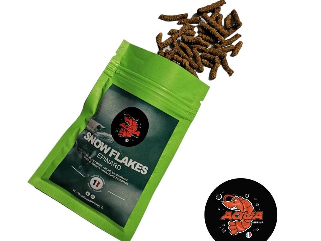 Snowflakes Spinach Shrimpfood / Red Cherry/ Handmade/ Very Good Quality ...