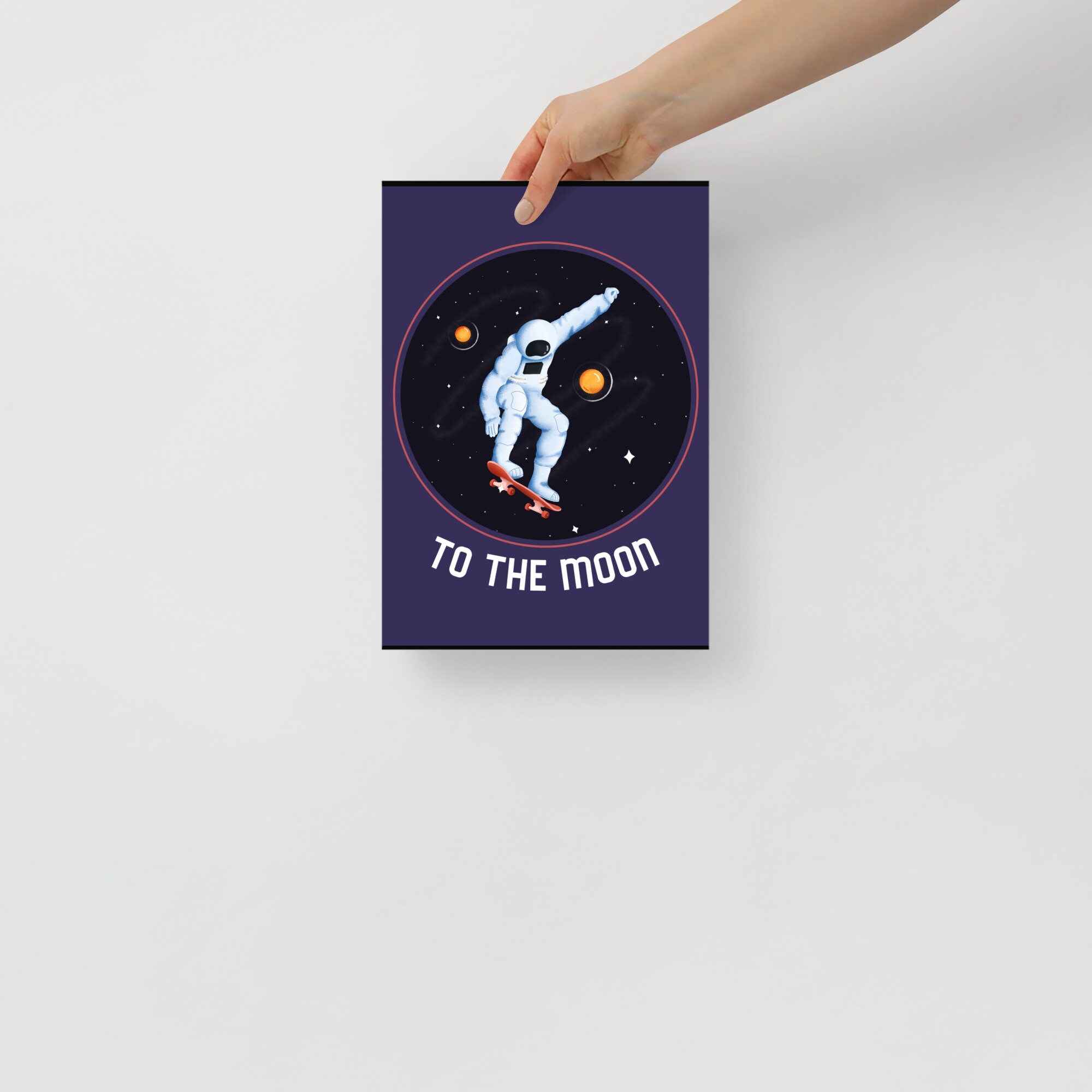 TO THE MOON Comic Kids Poster - Etsy