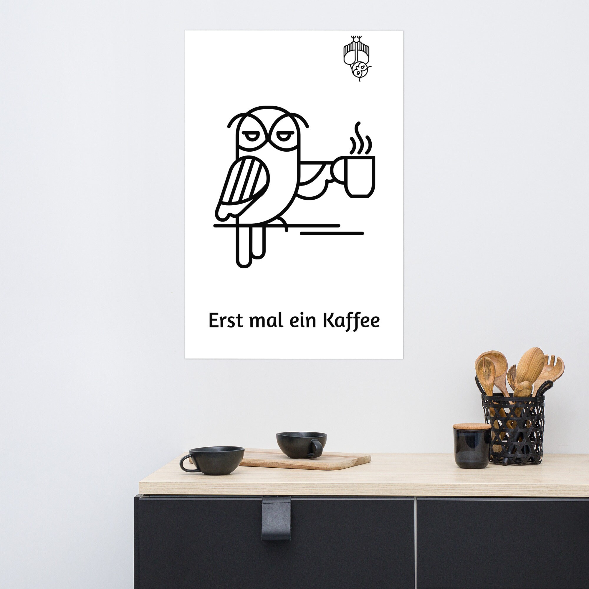 Owl Coffee Kitchens Poster Meme - Etsy