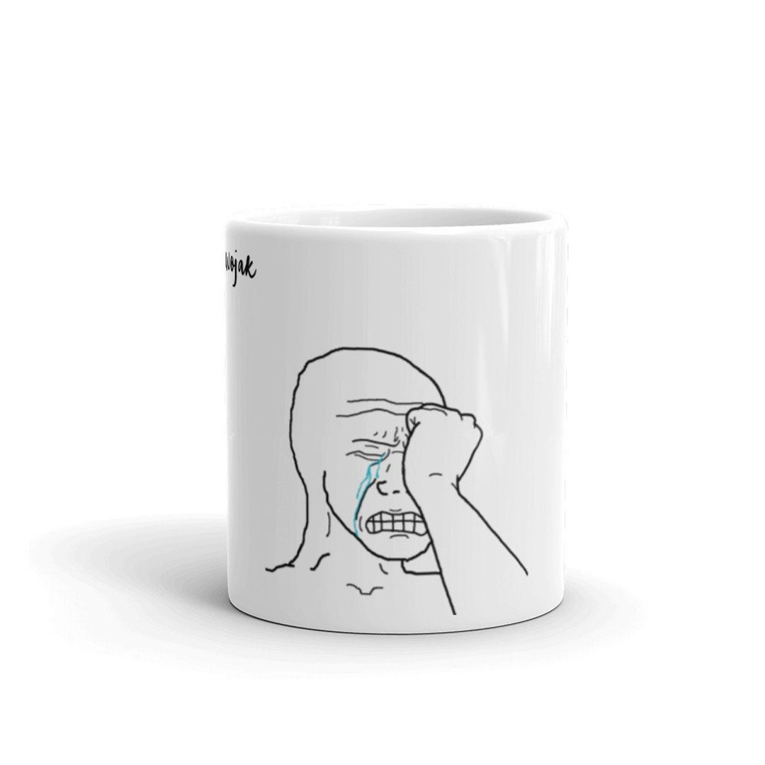 WOJAK Meme Mug Black/white Trading Beginner Comic Design - Etsy