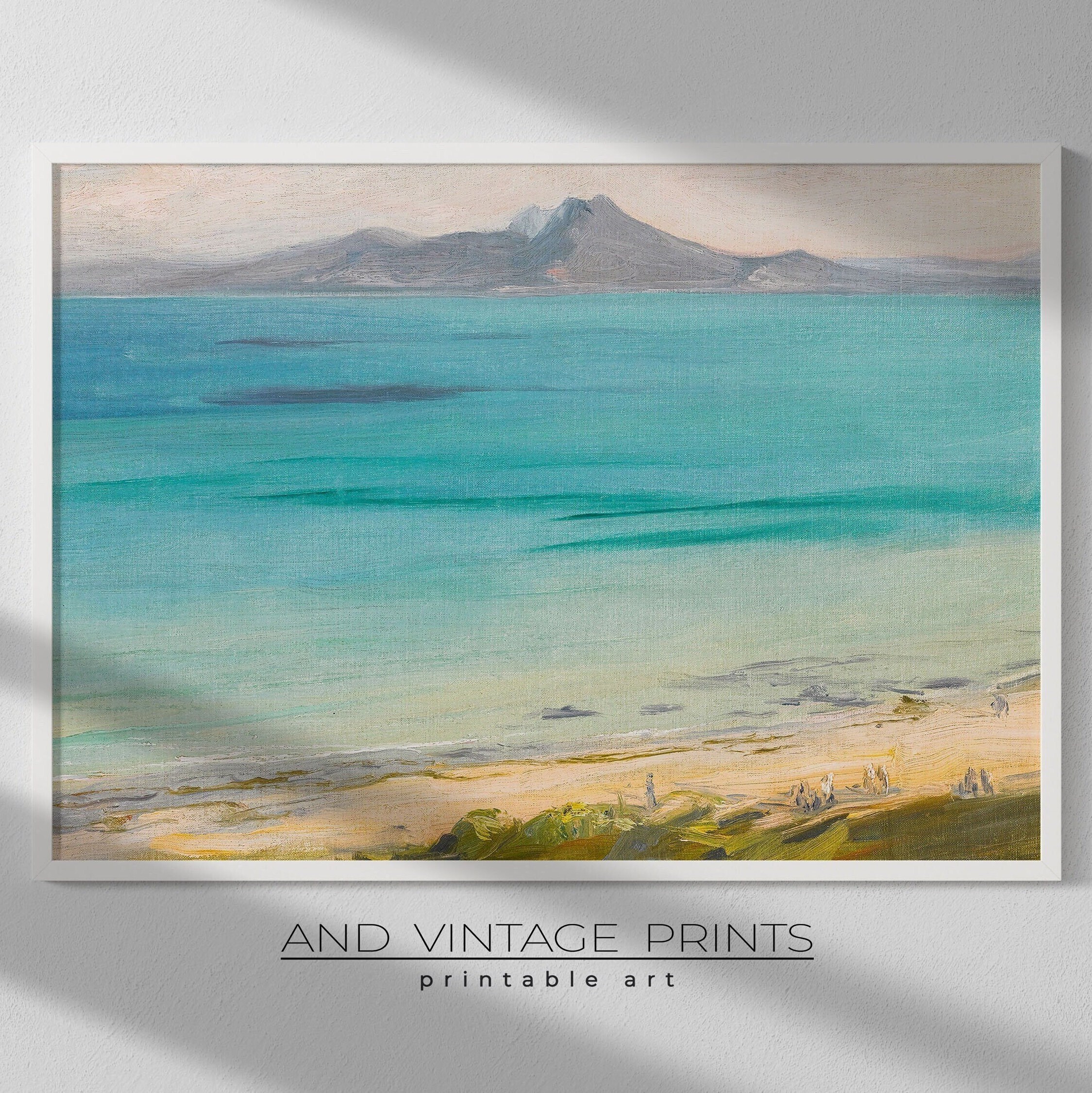 Seascape Wall Art PRINTABLE Oceanscape Print for Coastal Farmhouse ...