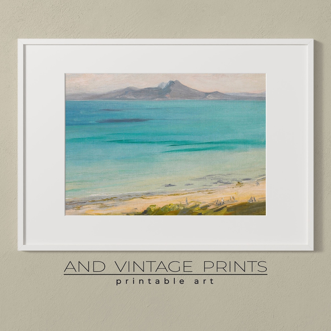 Seascape Wall Art PRINTABLE Oceanscape Print for Coastal - Etsy