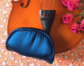 100% Silk Violin Chin Rest Cover Pad, Violin Chinrest Cover Pad, Black ...