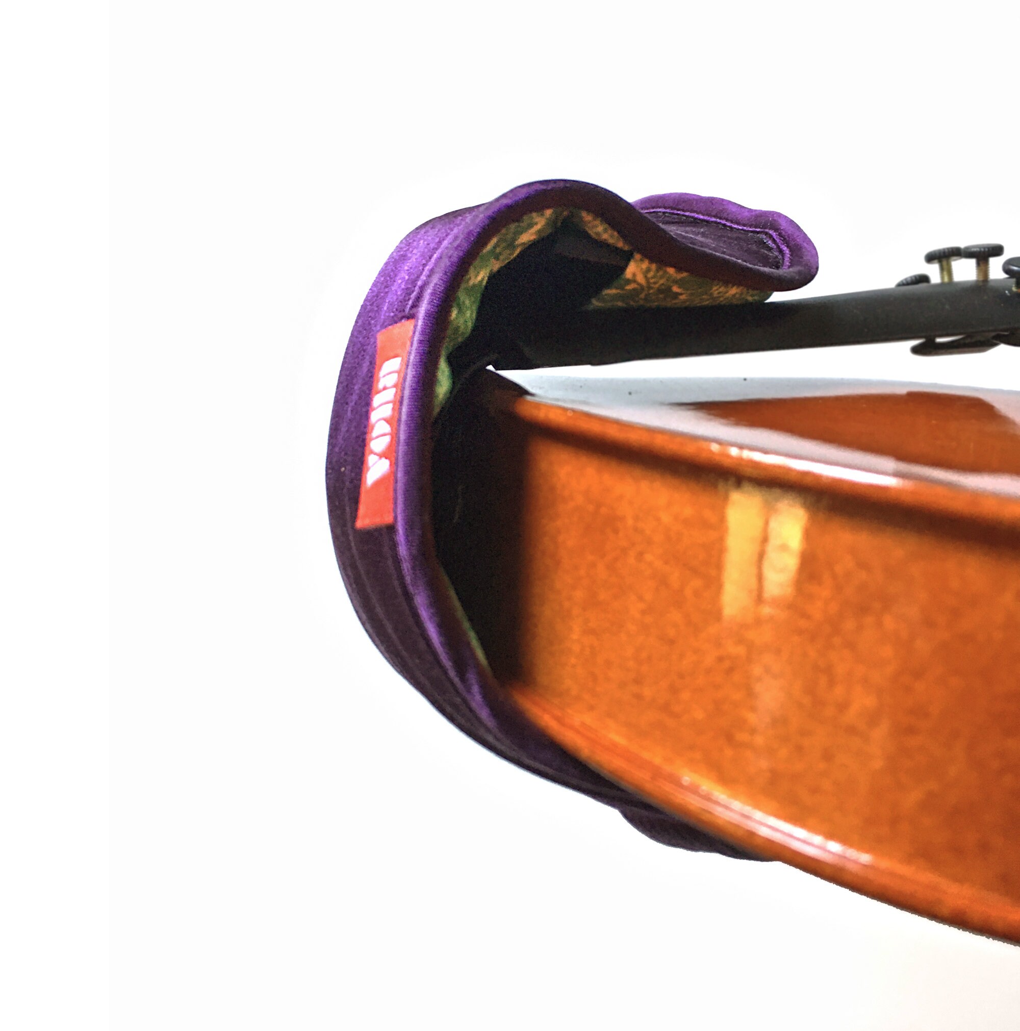 100% Silk Violin Chin Rest Cover Pad, Violin Chinrest Cover Pad, Purple ...