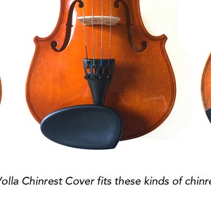 100% Silk Violin Chin Rest Cover Pad, Violin Chinrest Cover Pad, Black ...