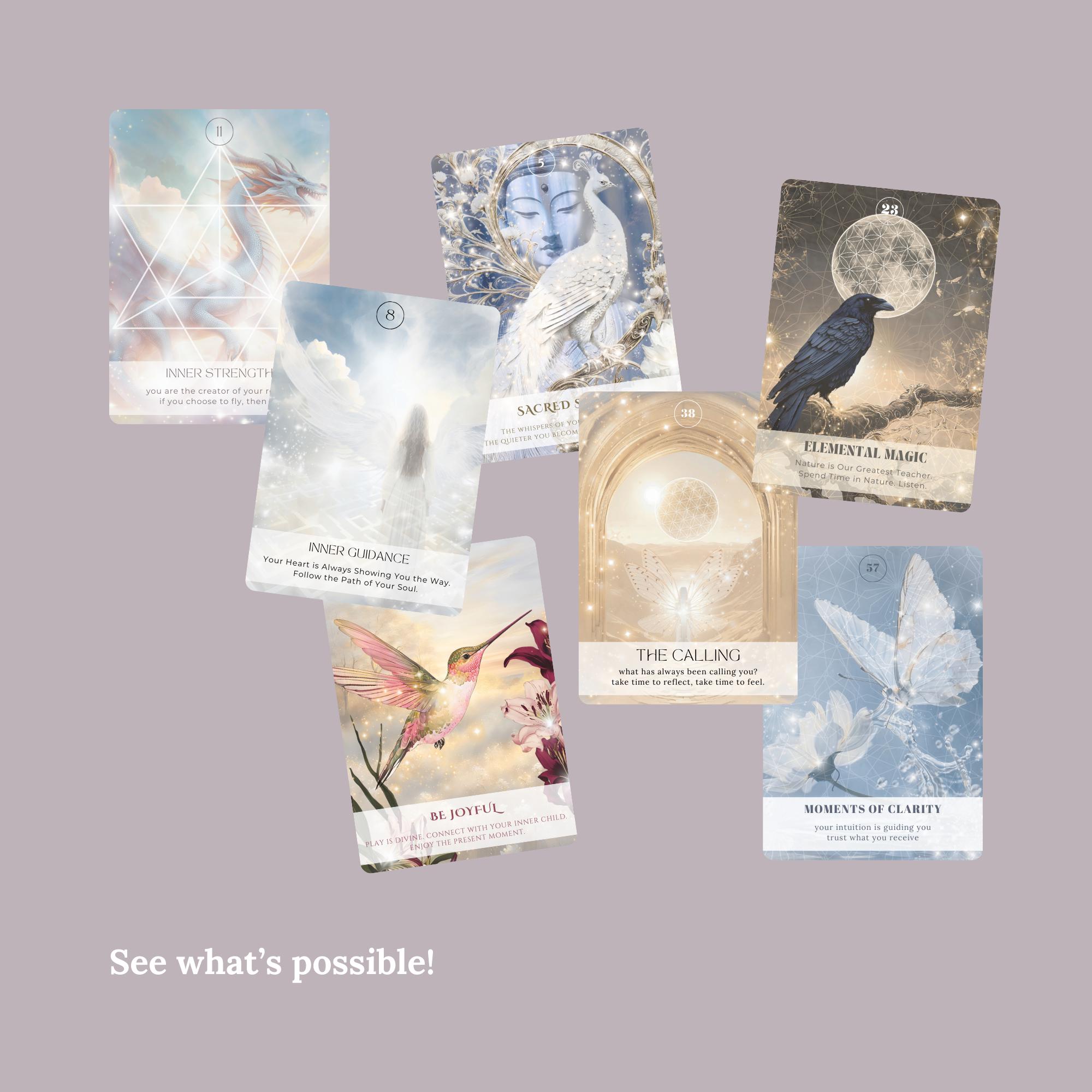 Oracle Card Editable Canva Template Create Your Own Oracle Card Deck ...