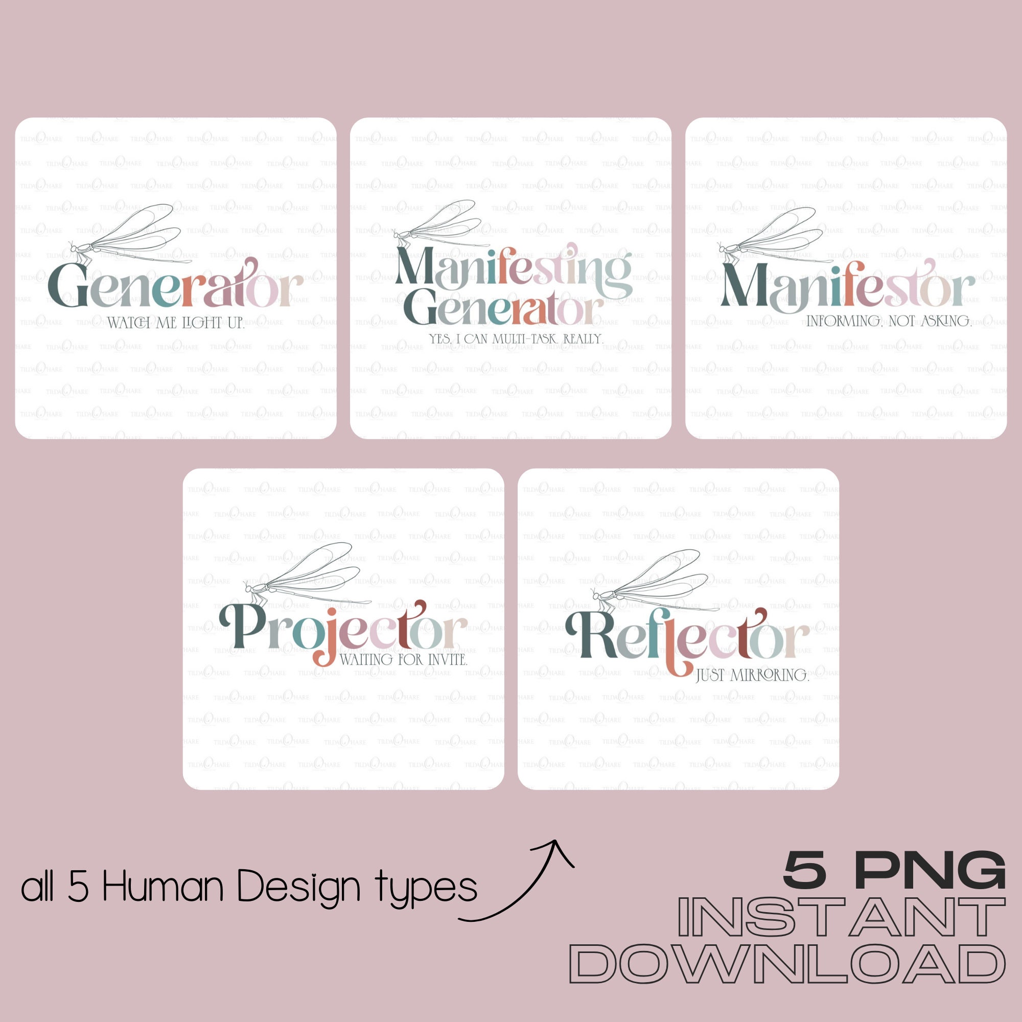 Human Design Printables Bundle Digital Download Human Design Gifts ...