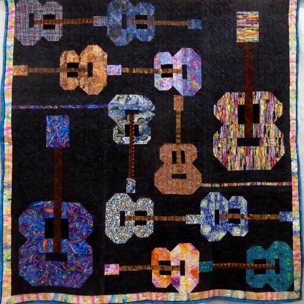 Guitar Quilt Pattern - Etsy