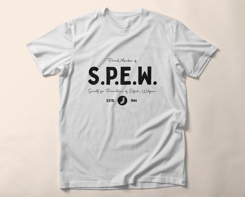 SPEW Shirt Potter and Book Lover Tshirt Potterhead Gift - Etsy UK