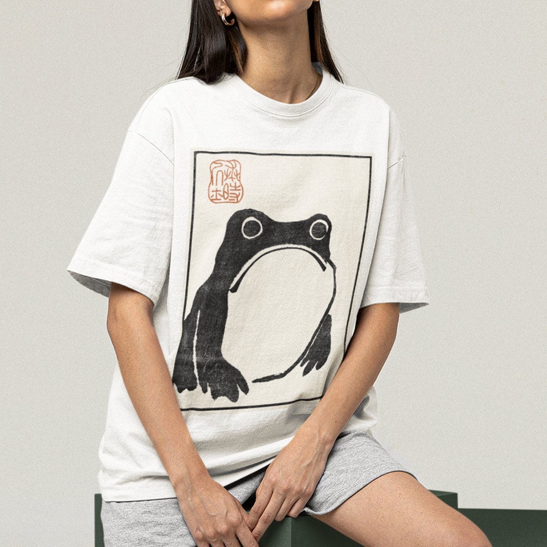 Unimpressed Frog 1814 Matsumoto Hoji Vintage Style Illustration Art T