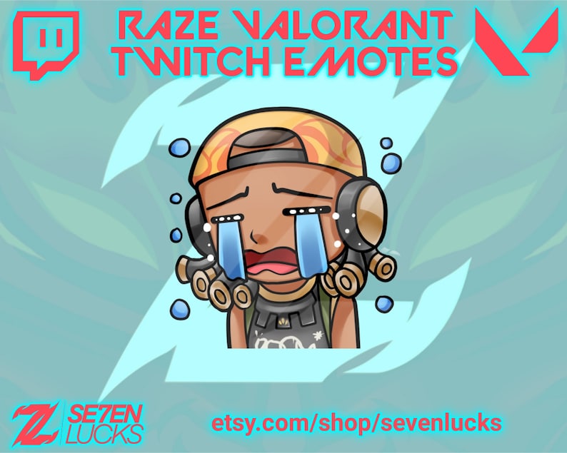 Raze Valorant Twitch Emotes, Valorant Twitch Emotes, Kawaii Twitch ...