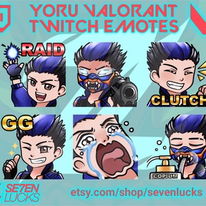 Yoru Valorant Twitch Emotes, Valorant Twitch Emotes, Kawaii Twitch ...