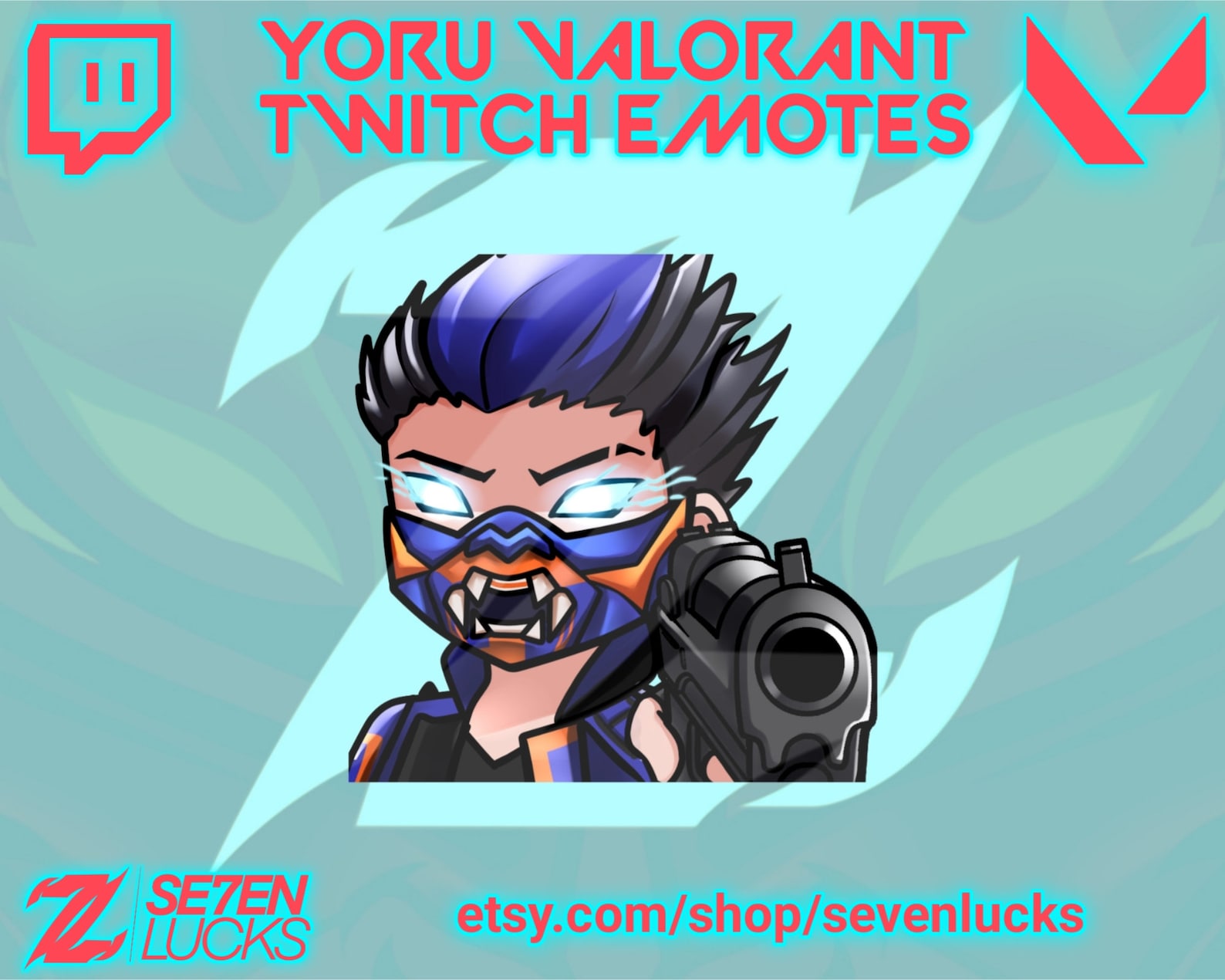 Yoru Valorant Twitch Emotes, Valorant Twitch Emotes, Kawaii Twitch ...