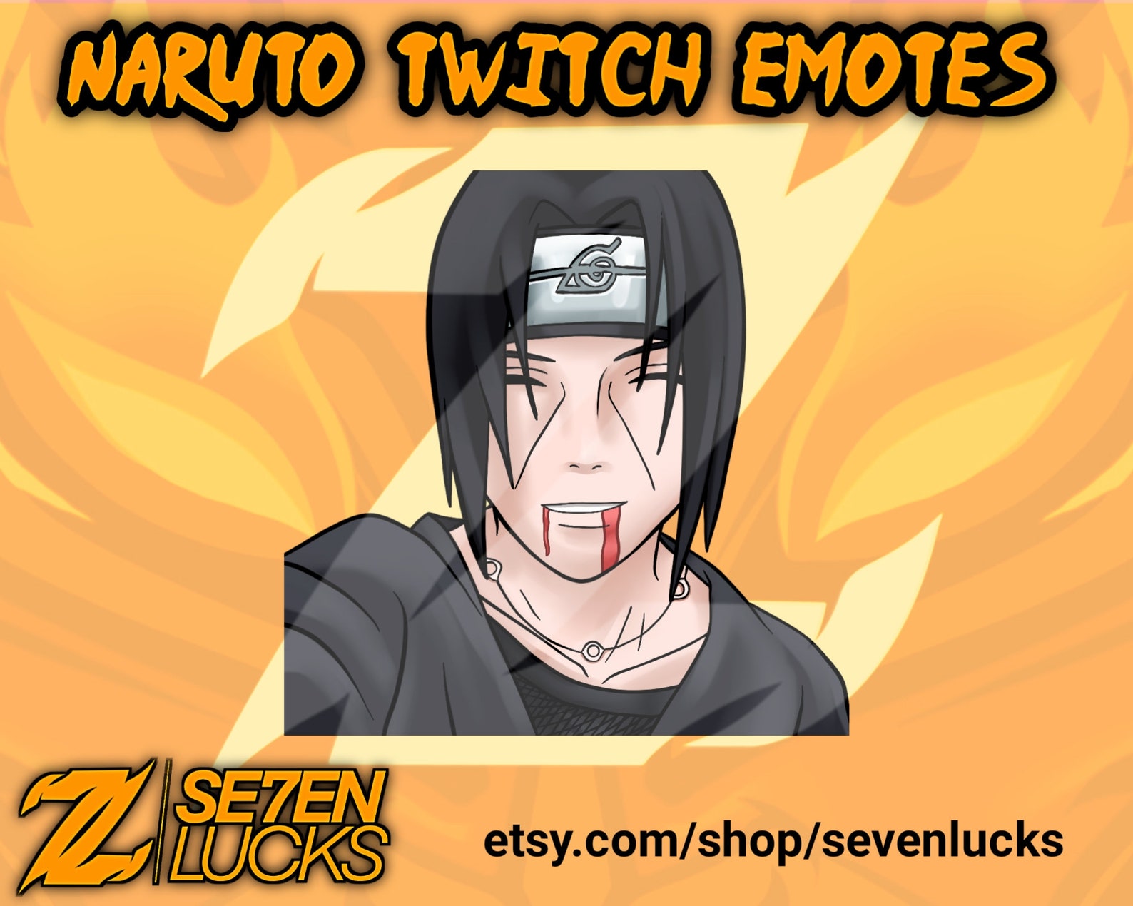 Itachi Smile Twitch Emotes Anime Twitch Emotes Kawaii Twitch | Etsy ...