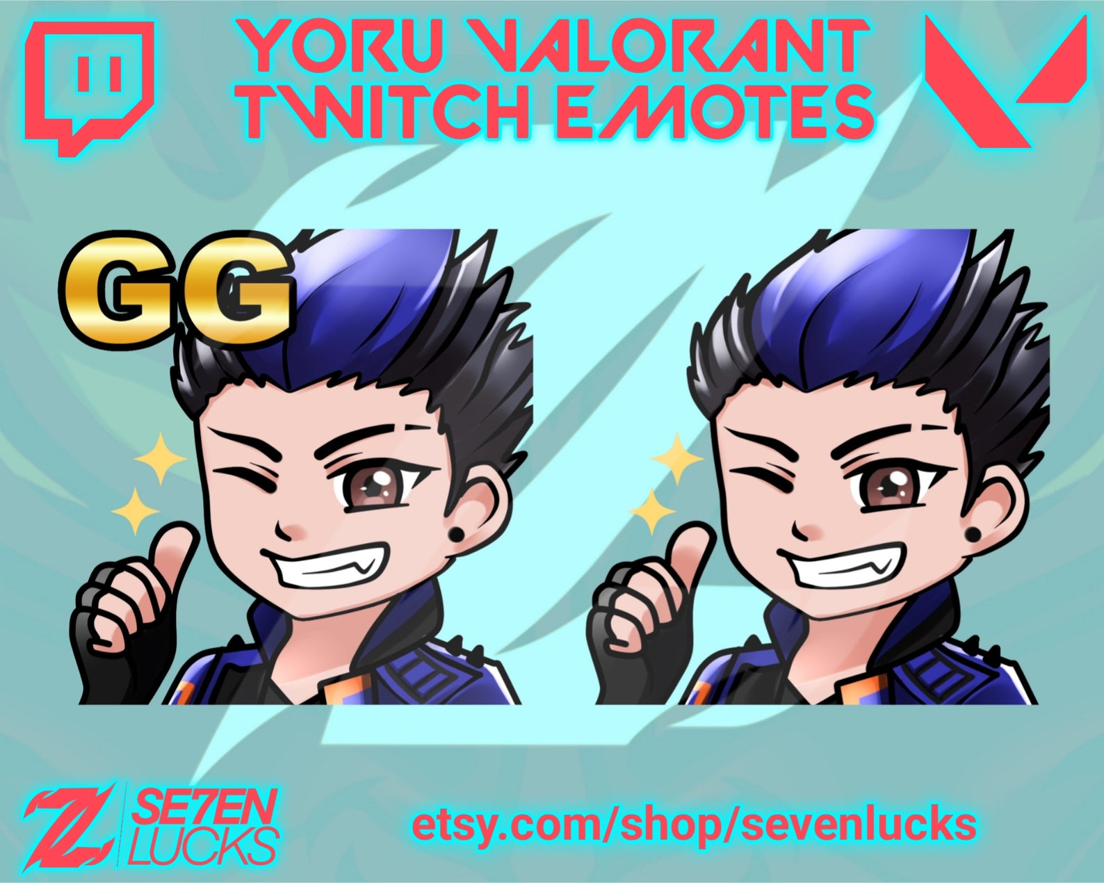 Yoru Valorant Twitch Emotes, Valorant Twitch Emotes, Kawaii Twitch ...