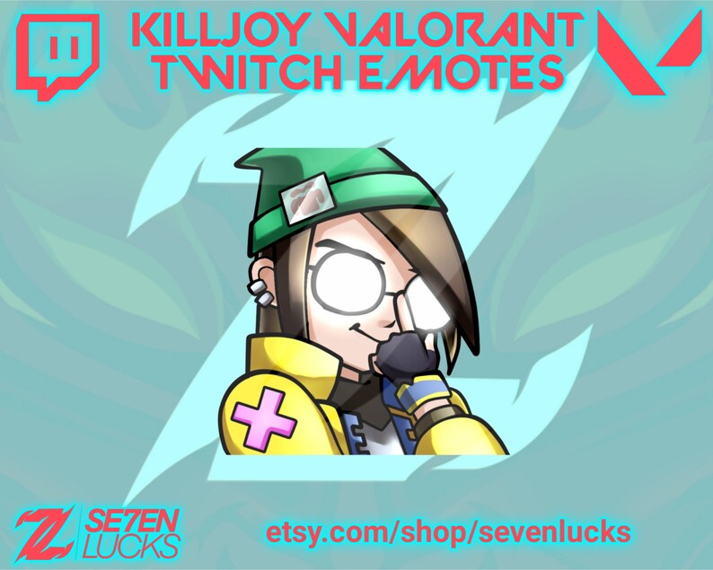 Killjoy Valorant Twitch Emotes, Valorant Twitch Emotes, Kawaii Twitch ...