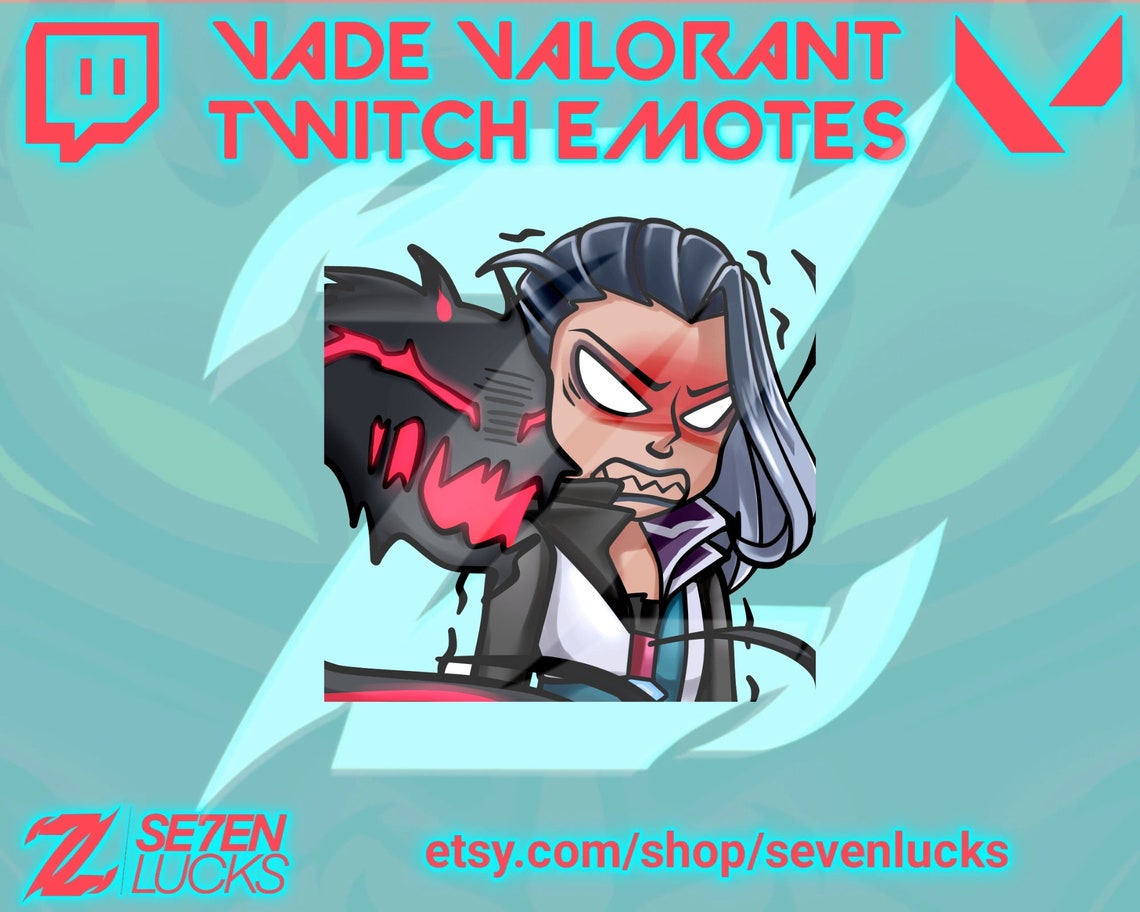 Fade Valorant Twitch Emotes Valorant Twitch Emotes Kawaii - Etsy