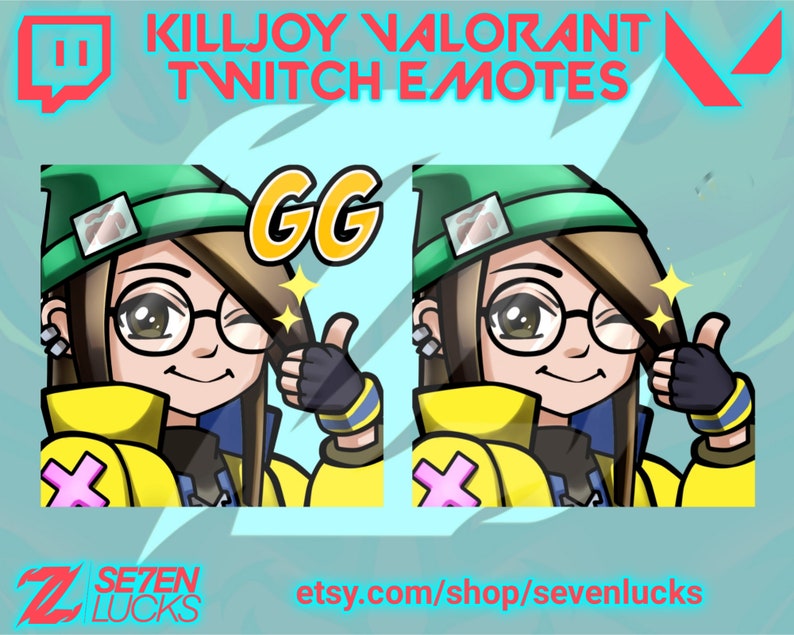 Killjoy Valorant Twitch Emotes, Valorant Twitch Emotes, Kawaii Twitch ...