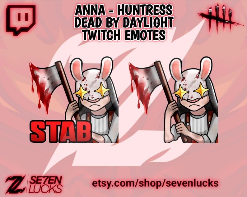 Anna Huntress Dead by Daylight DBD Twitch Emotes, Villain Classic ...