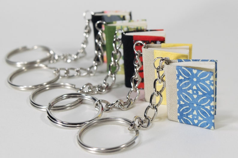 Book Keychain With Functional Pages - Etsy