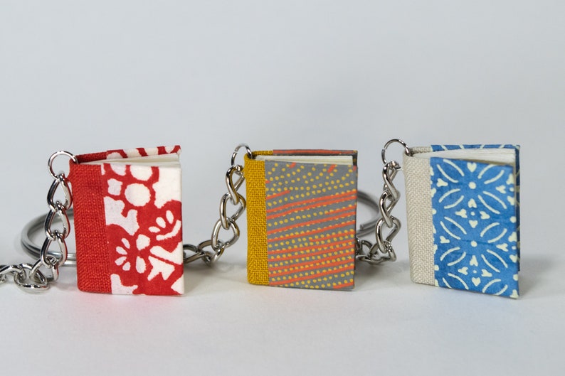 Book Keychain With Functional Pages - Etsy